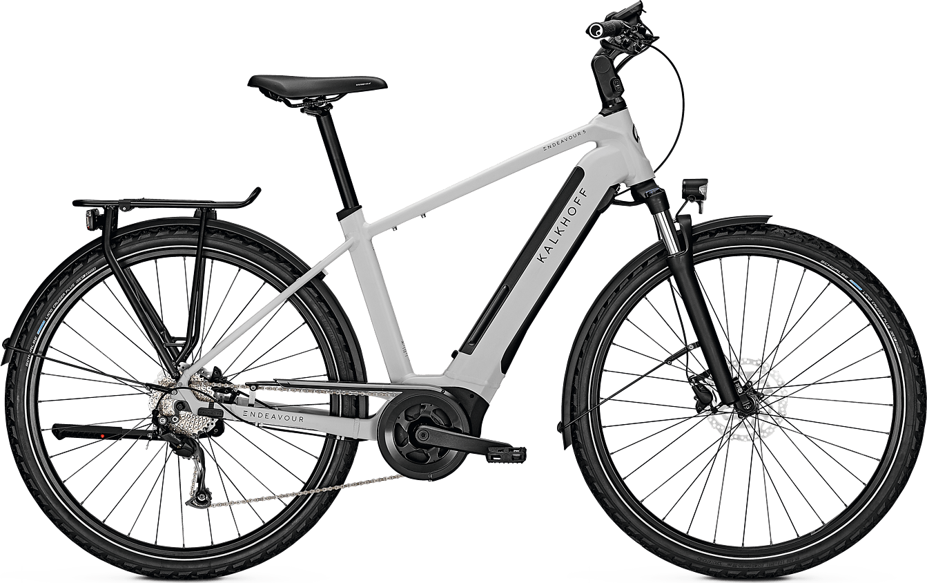 Kalkhoff ENDEAVOUR 5.B SEASON 625wh Herre - Grå/Hvid – Bikeland