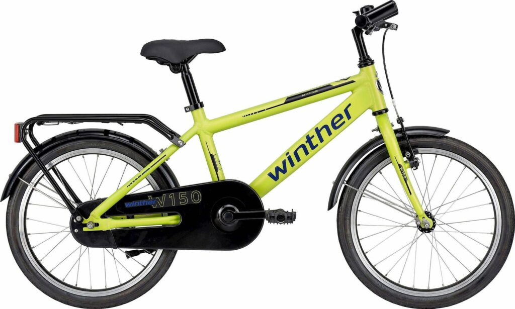 Winther 150 Dreng 18" 1g 2023 - Gul/Grøn – Bikeland