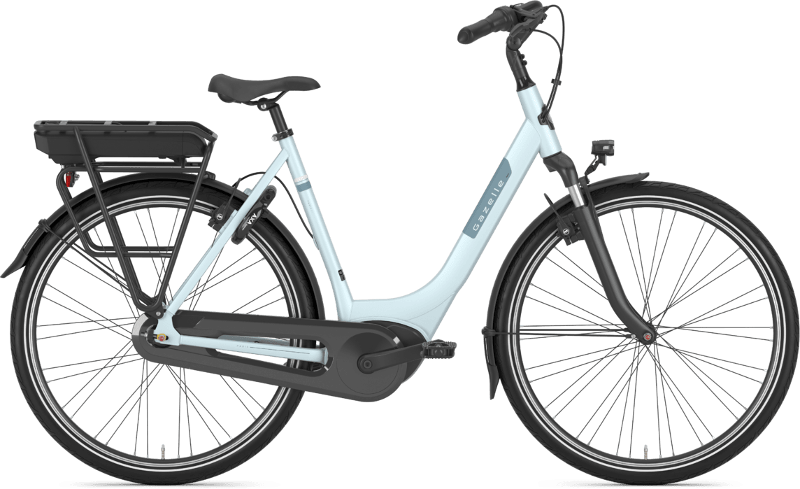 Gazelle Paris C7 HMB Dame 7g 2024 - Blå (Udstillingsmodel) – Bikeland